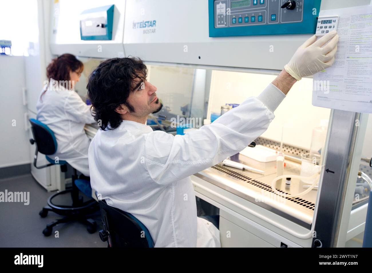 Purification of Leukocytes in laminar flow cabinet. Biopharmaceutical ...