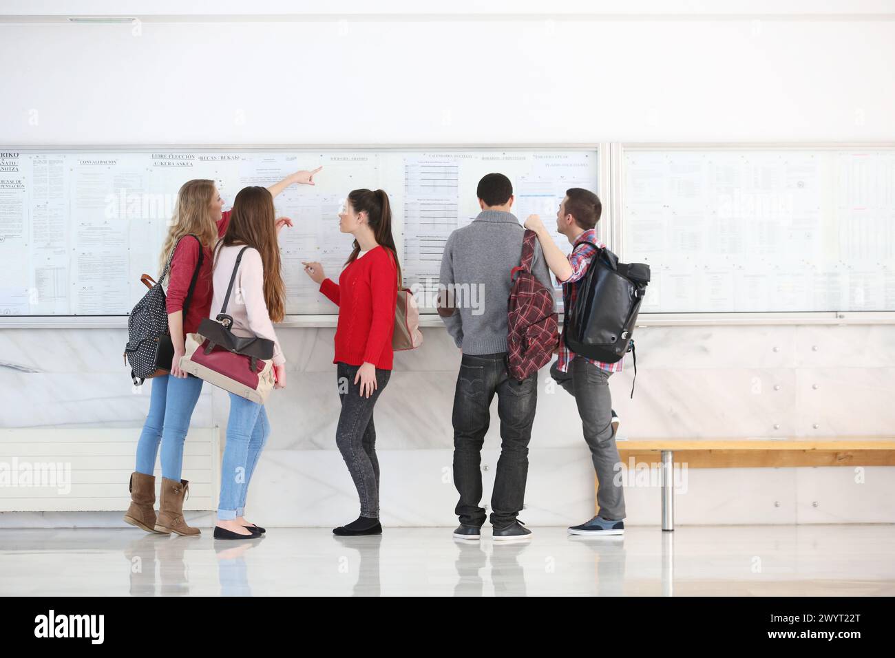 Young students at campus Stock Photo - Alamy
