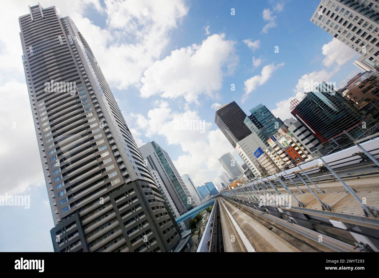Yurikamome line, Monorail train, Tokyo, Japan Stock Photo - Alamy