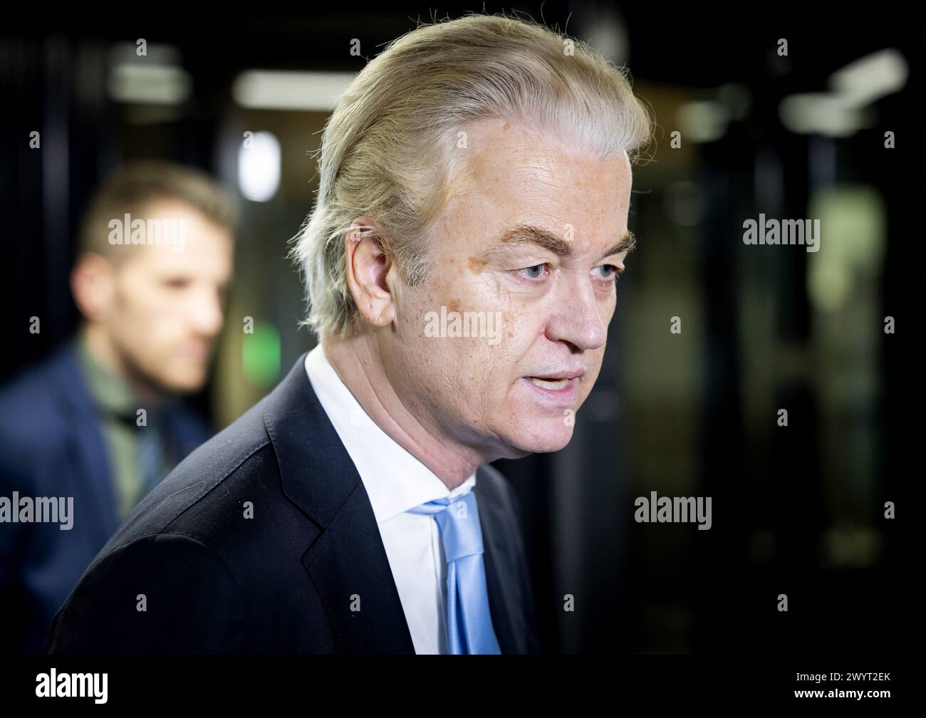 THE HAGUE - Geert Wilders (PVV) before the start of the follow-up ...