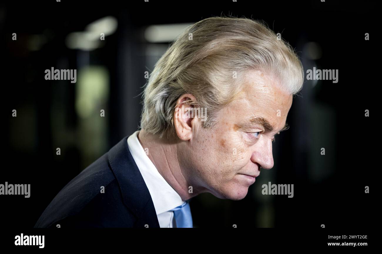 THE HAGUE - Geert Wilders (PVV) before the start of the follow-up ...