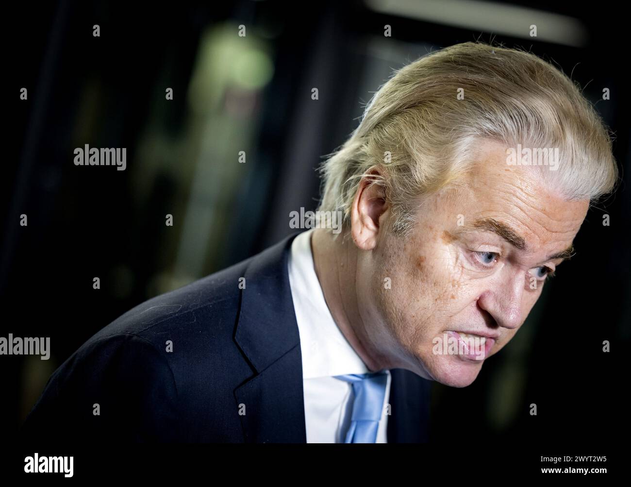 THE HAGUE - Geert Wilders (PVV) before the start of the follow-up ...