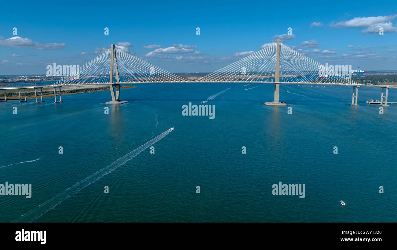 Charleston, South Carolina, USA. 18th Nov, 2023. Aerial View of the ...