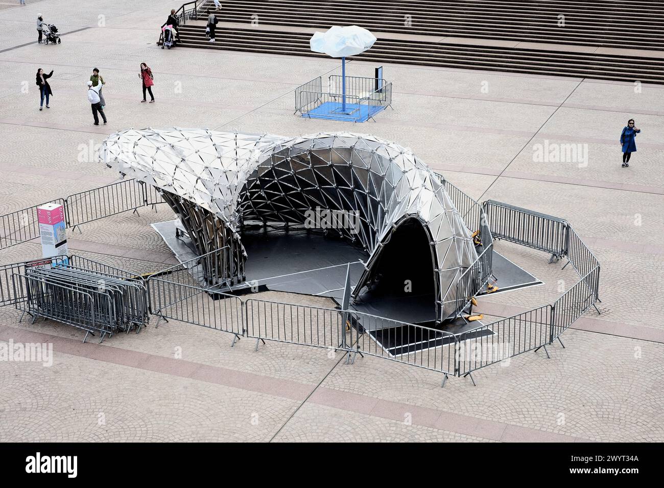 Seen from above the Sydney Opera House forecourt, Flurry by Artist ...