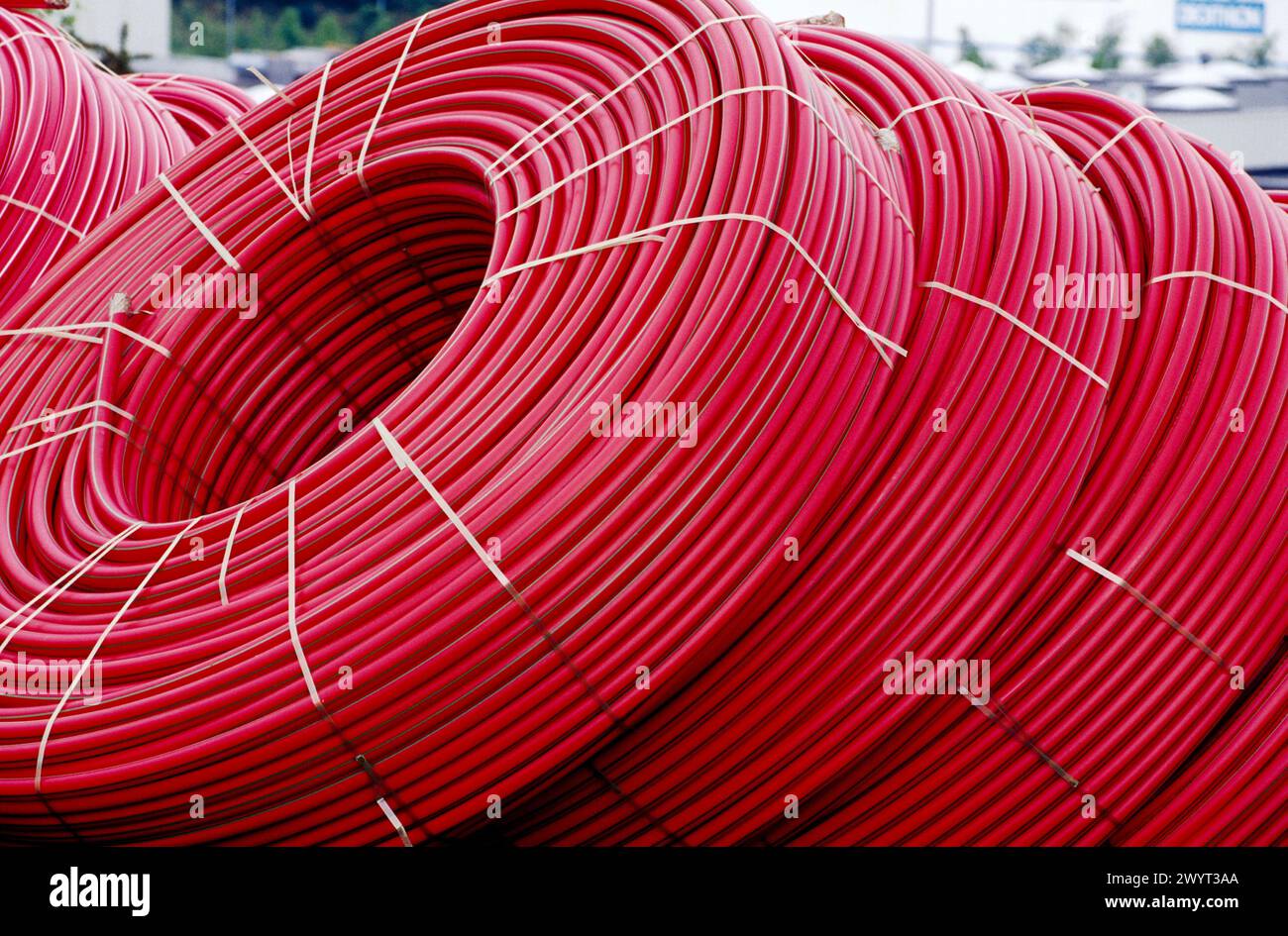 Fiber optics, plastic tubes Stock Photo - Alamy