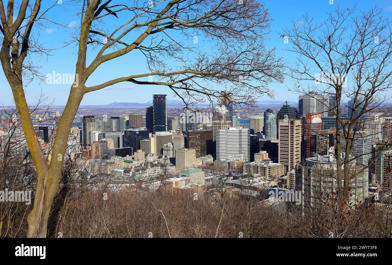 View montreal downtown skyline mount hi-res stock photography and ...