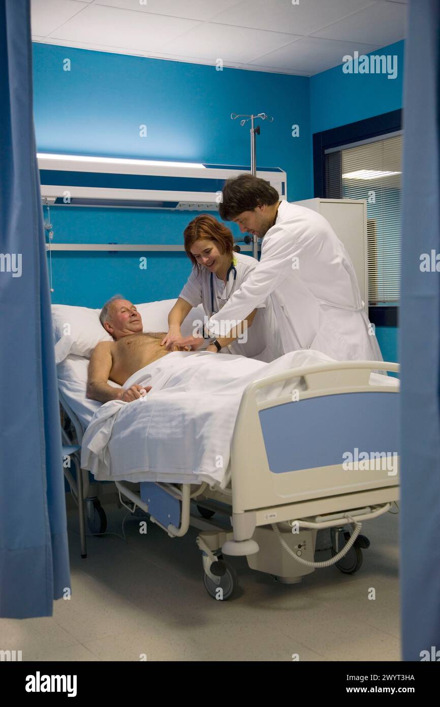 Boxes, Emergency room. Hospital de Zumarraga, Gipuzkoa, Euskadi. Spain ...