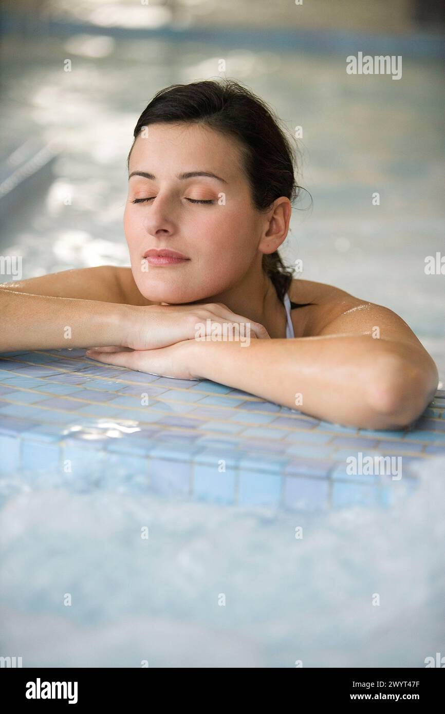 Therapeutic seawater pool (33ºC) with hydrojet, underwater massage jets ...