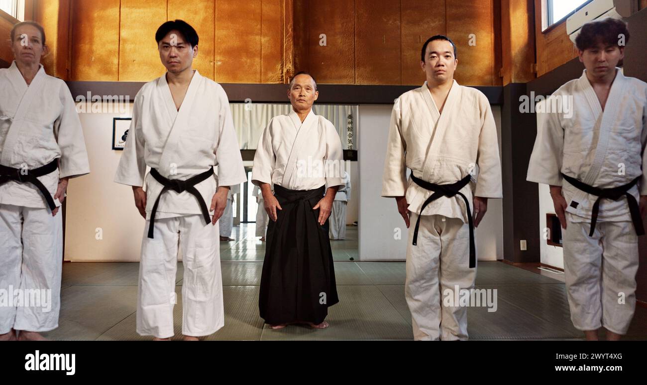 Bow to sensei hi-res stock photography and images - Alamy
