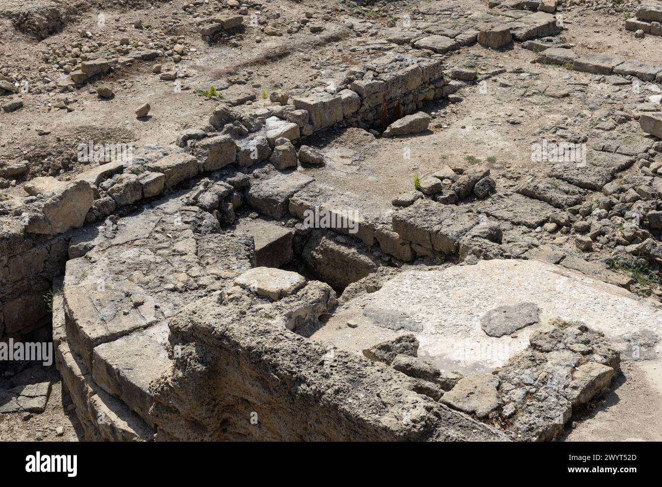 Ancient Ruins at Paphos Archaeological Museum, Cyprus Stock Photo - Alamy