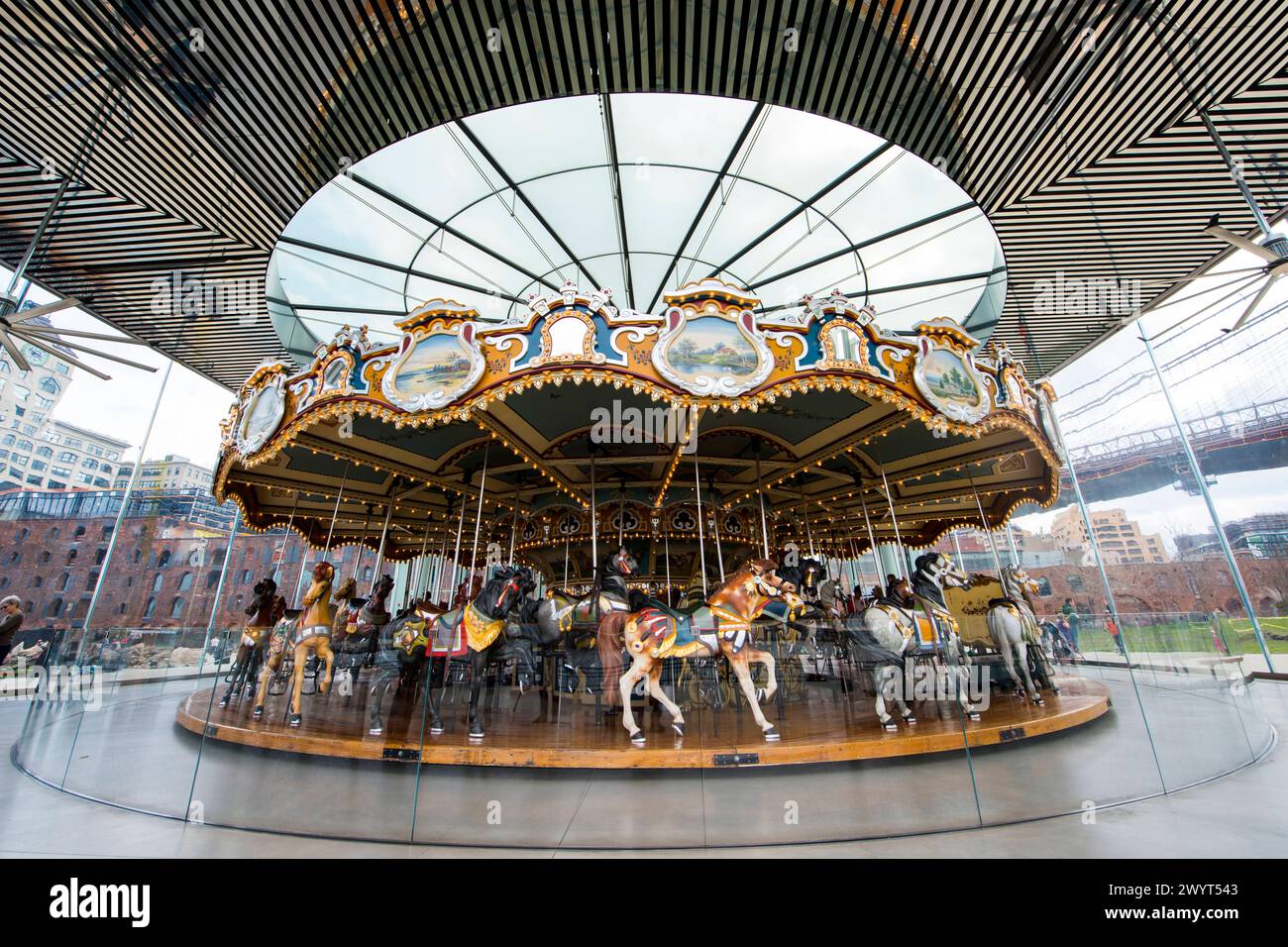 Jane s Carousel Jane s Carousel in Main Street Park, Dumbo, Brooklyn ...
