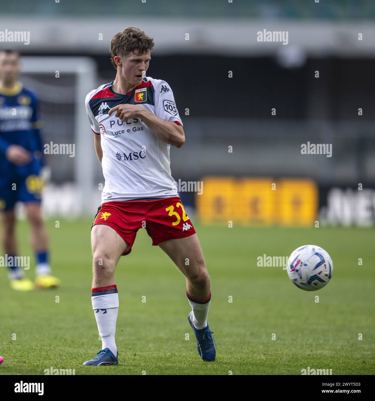 Morten Frendrup (Genoa) during the Italian Serie A match between Hellas ...