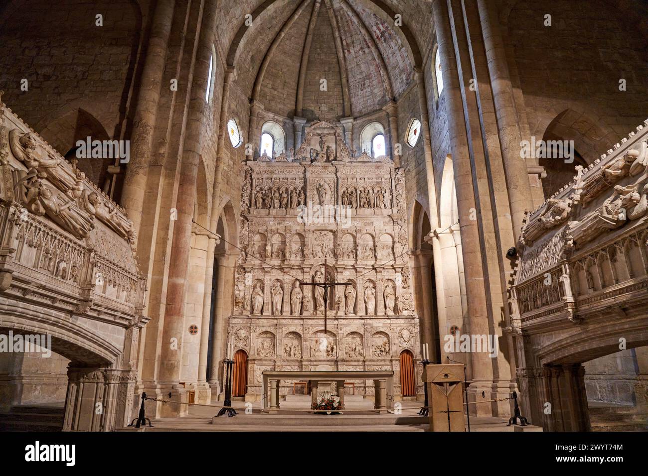 Royal tombs, Alabaster altarpiece (16th century) by Damian Forment in ...