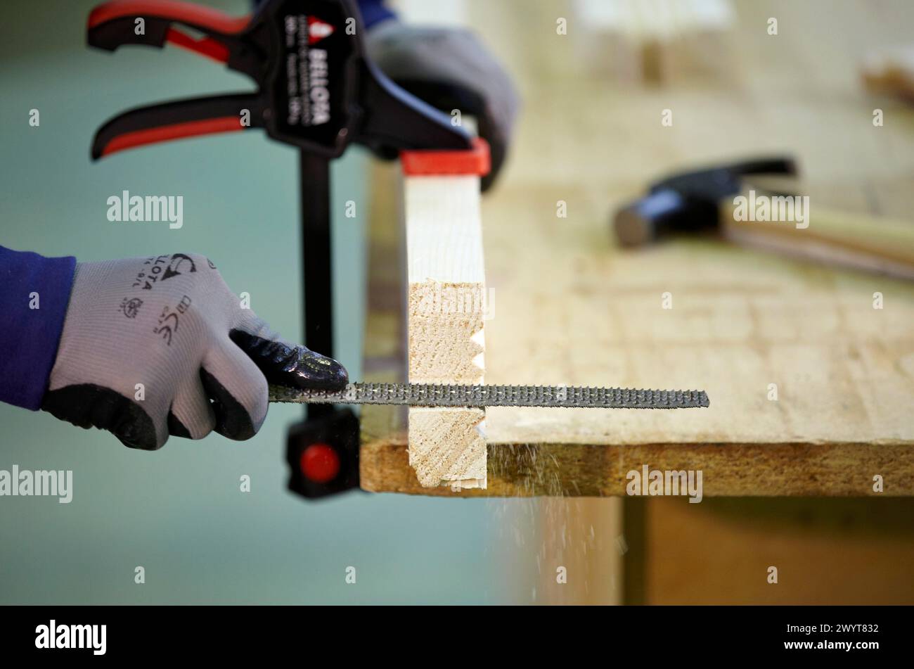 File, woodworking and carpentry tool Stock Photo - Alamy