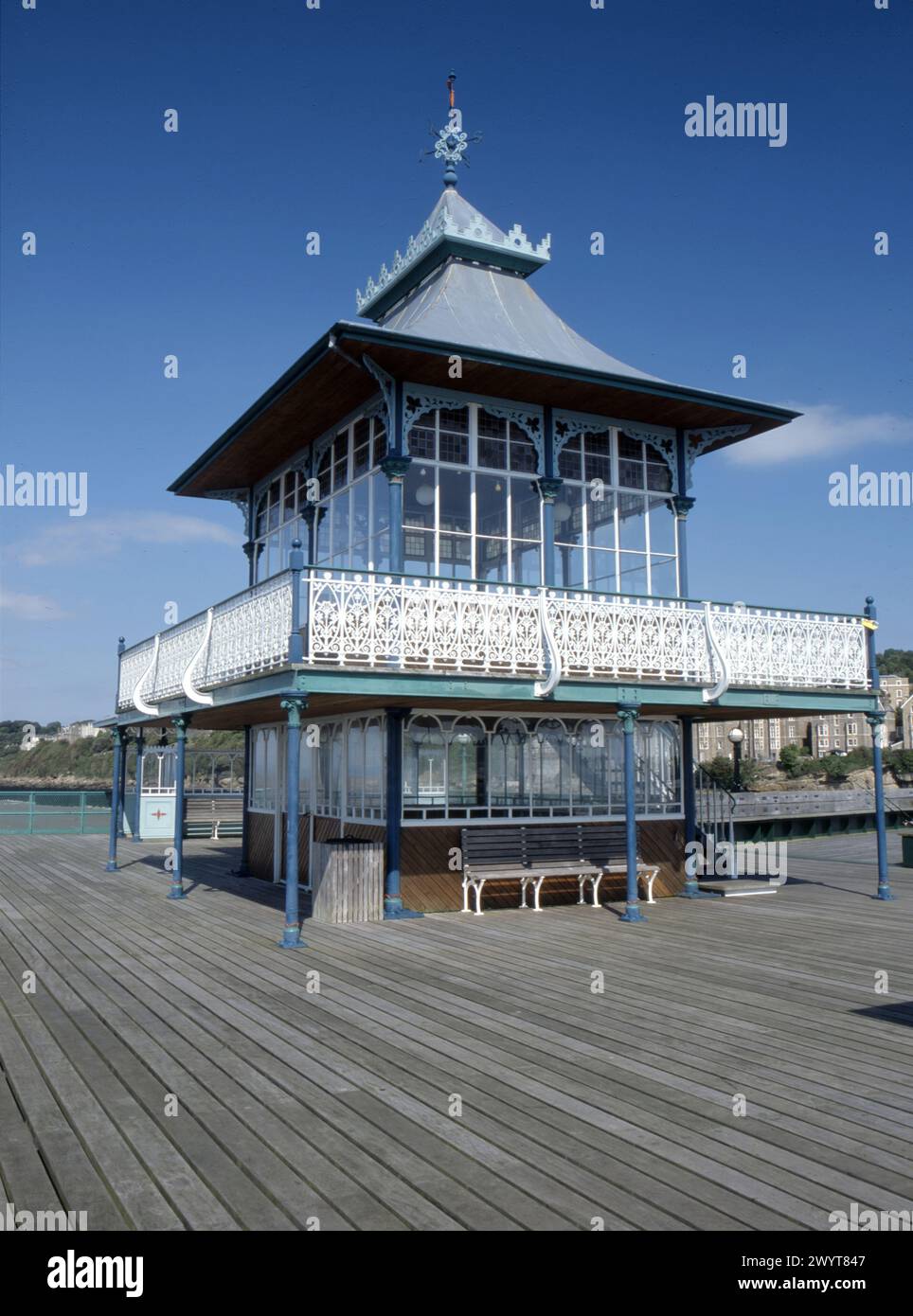 Clevedon Pier in Somerset, England, is a Grade I listed building ...