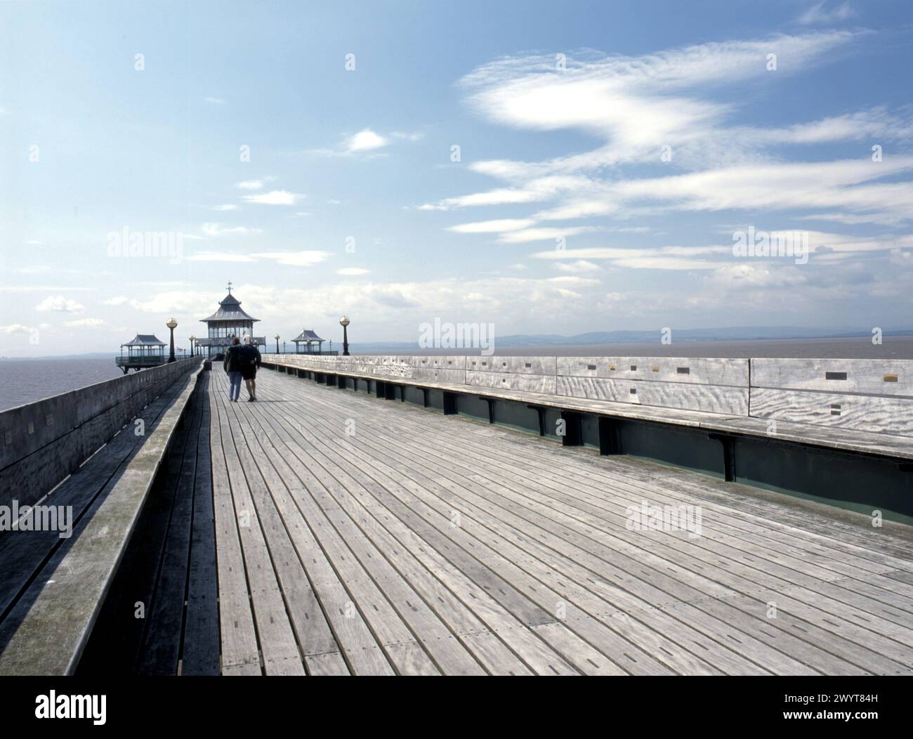 Clevedon Pier in Somerset, England, is a Grade I listed building ...
