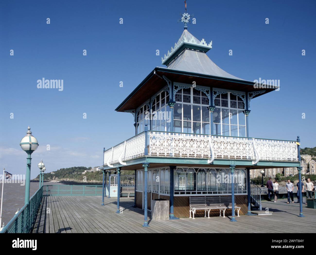 Clevedon Pier in Somerset, England, is a Grade I listed building ...