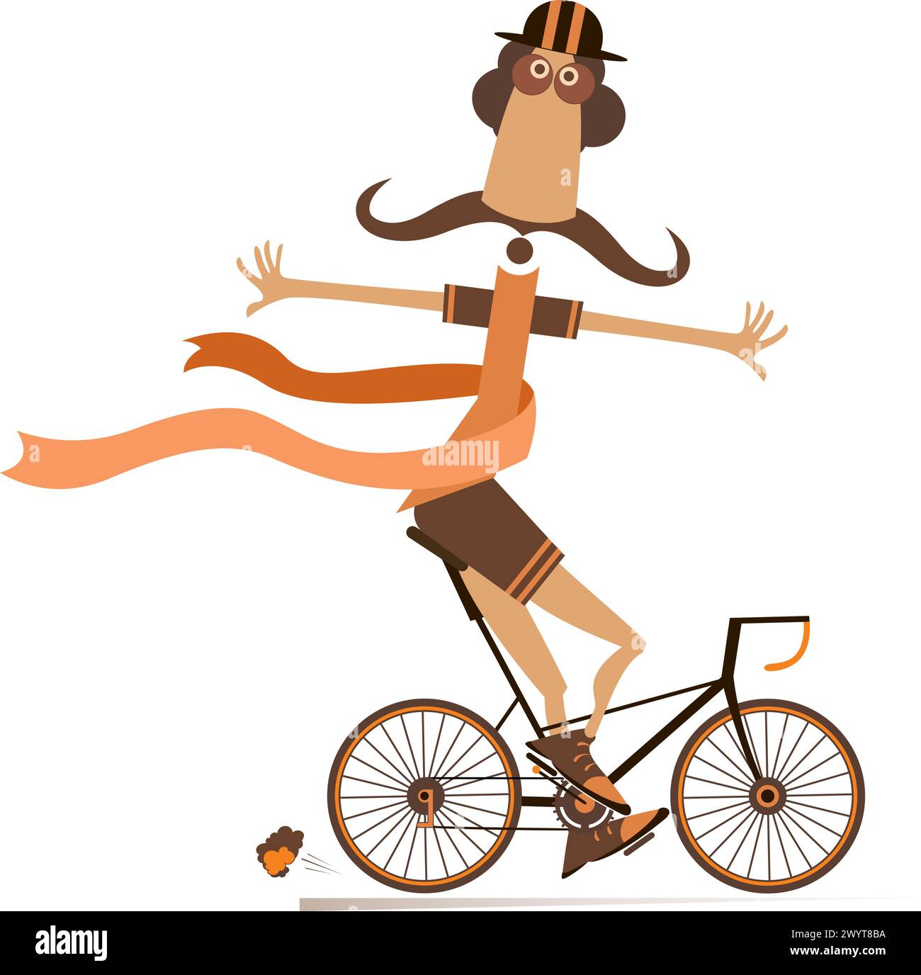 Cycling finish Stock Vector Images - Alamy