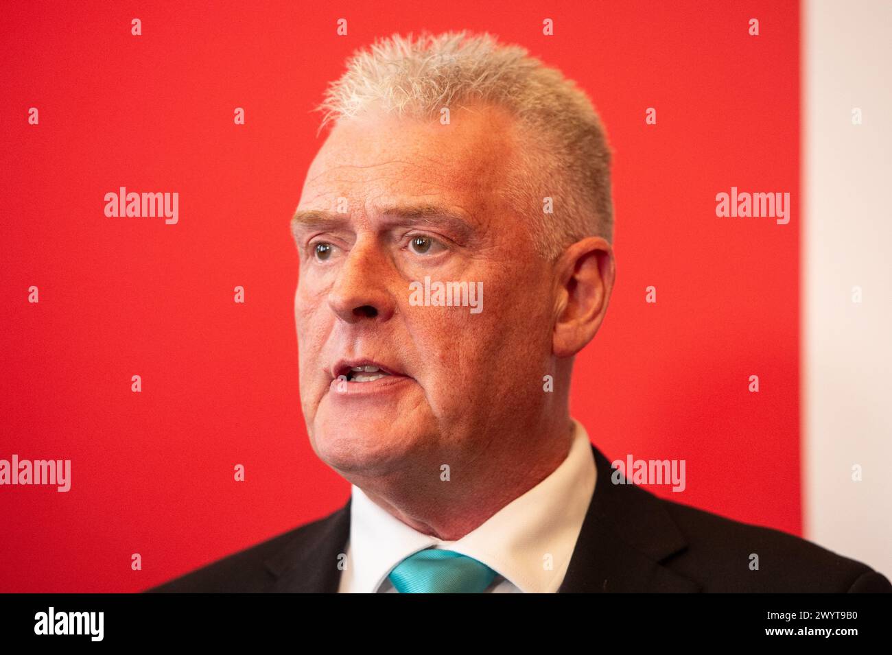 London, England, UK. 8th Apr, 2024. LEE ANDERSON speaks at the Reform ...