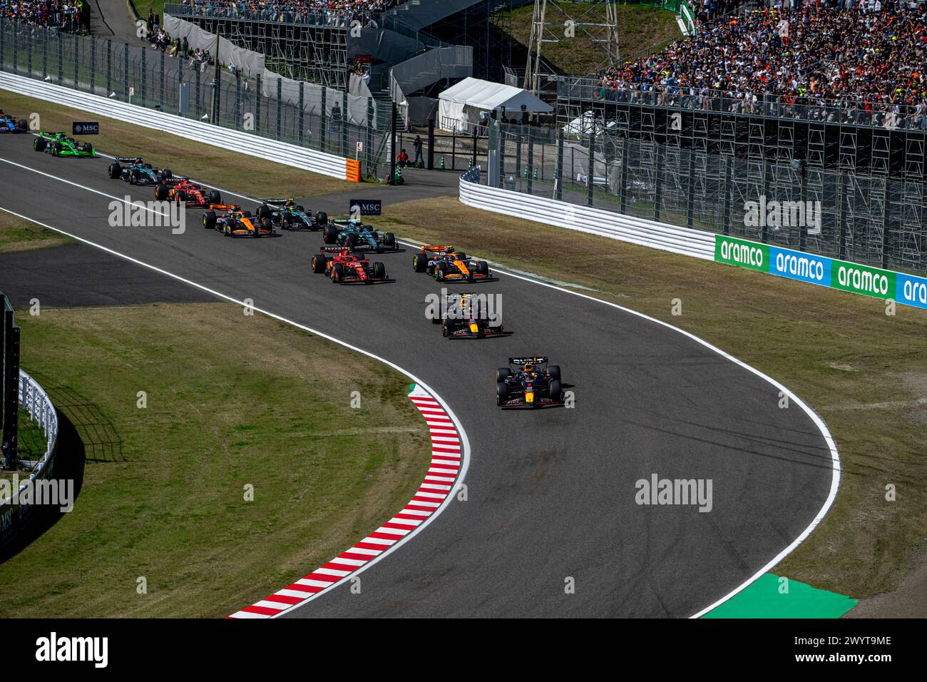 Suzuka, Japan, April 07, Max Verstappen, from Netherlands competes for ...