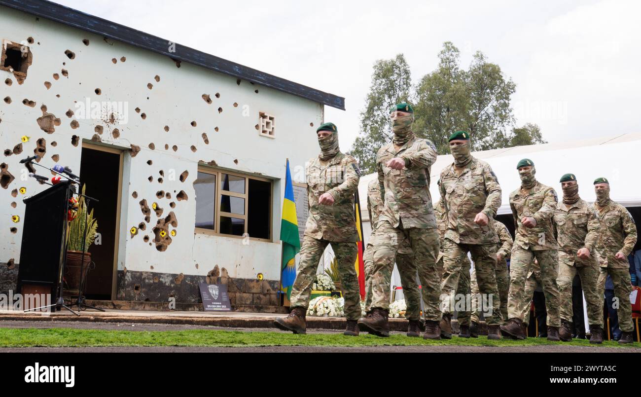 Kigali, Rwanda. 08th Apr, 2024. A commemoration ceremony is organized ...