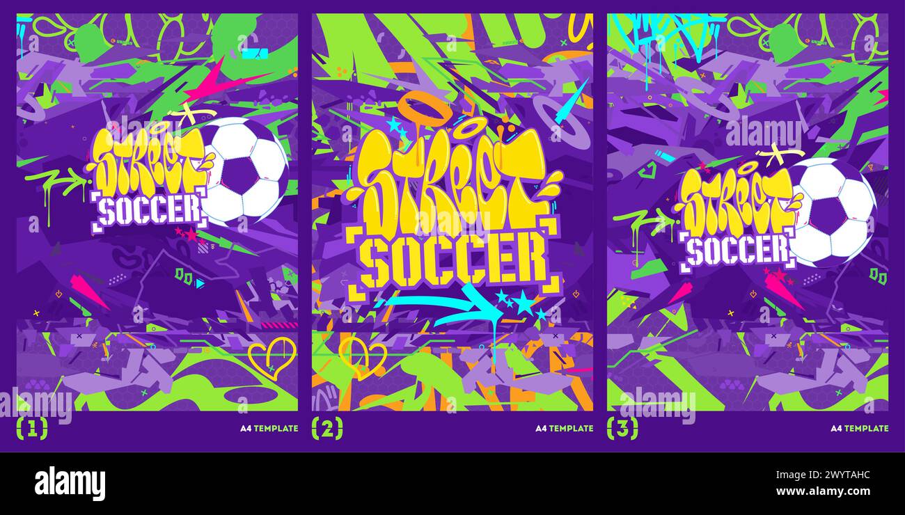 Cool Trendy Hip Hop Urban Street Art Graffiti Style Soccer Or Football ...