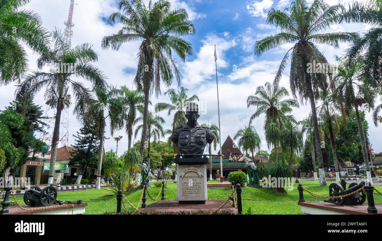 Soedanco Soepriyadi monument. He is Indonesian hero from Blitar and the ...