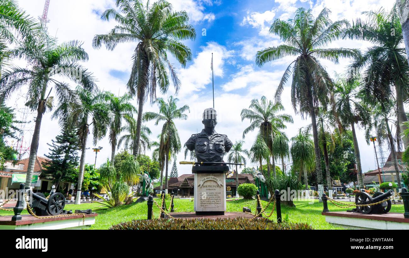 Soedanco Soepriyadi monument. He is Indonesian hero from Blitar and the ...