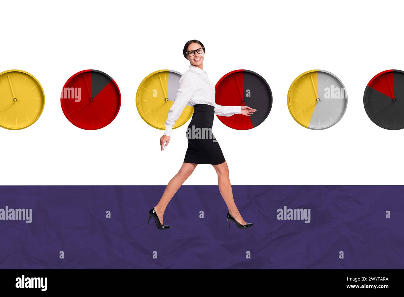 Sketch image composite trend artwork 3D photo collage of young ...