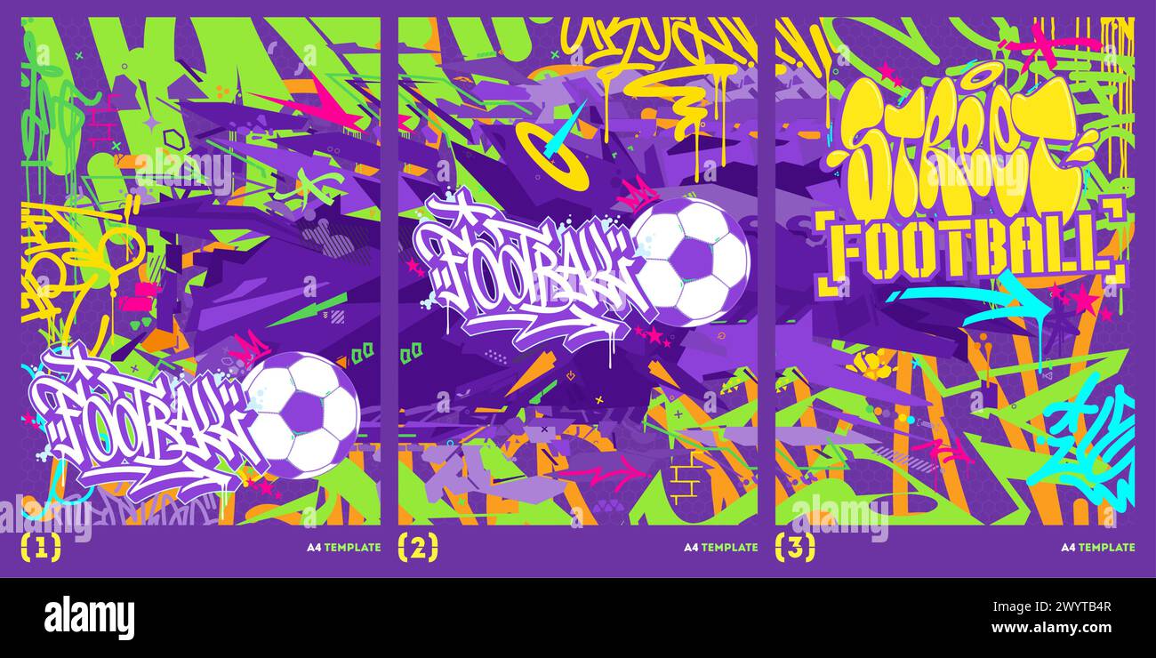 Cool Trendy Hip Hop Urban Street Art Graffiti Style Soccer Or Football ...
