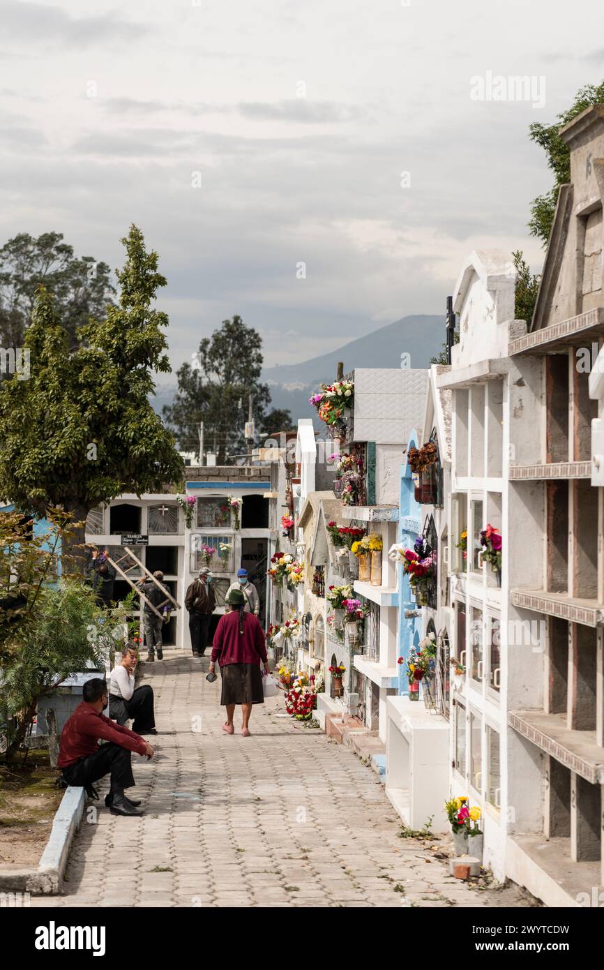 Calderon Cemetery, Quito, Pichincha, Ecuador Stock Photo - Alamy