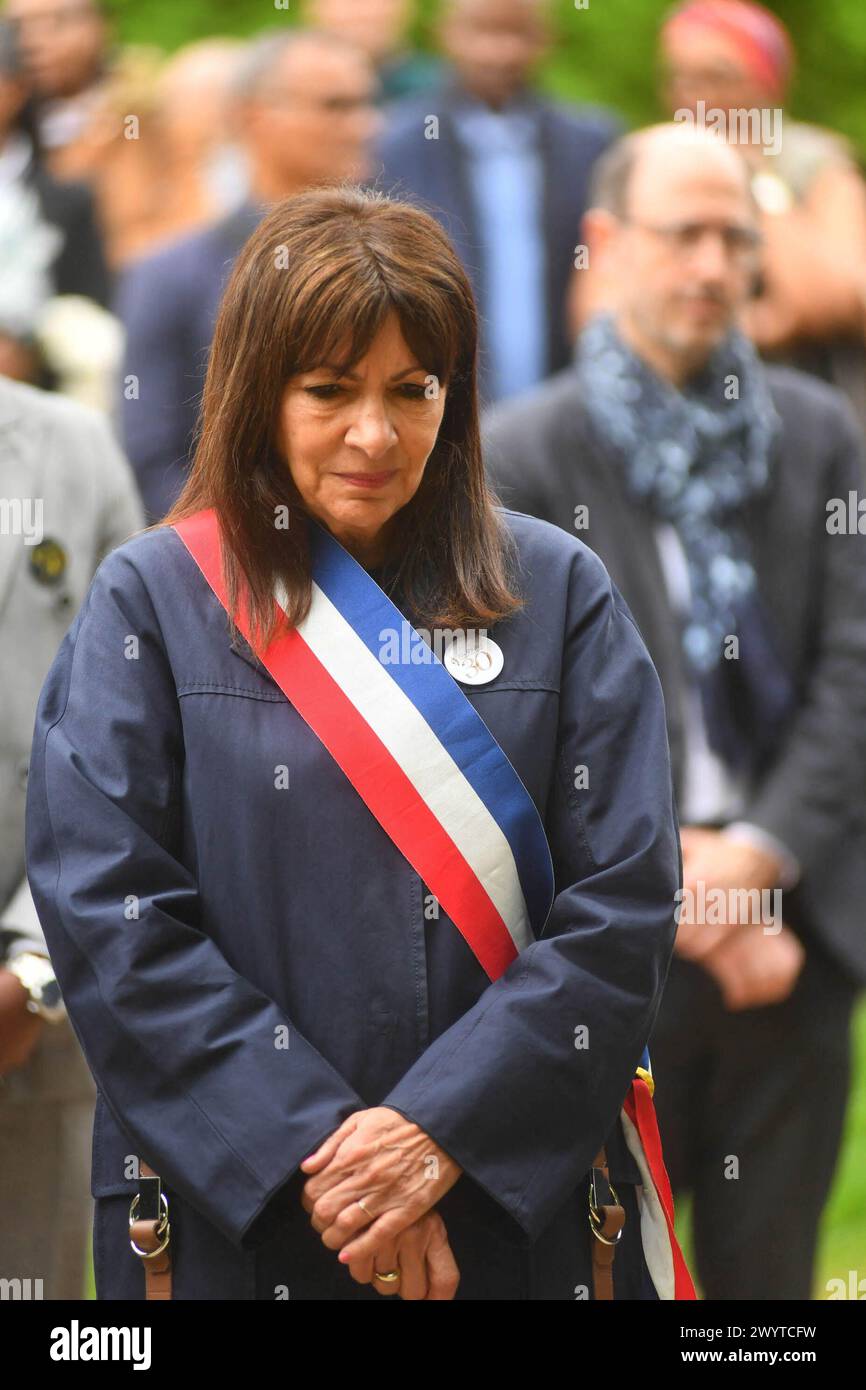 Paris, France. 07th Apr, 2024. Anne Hidalgo mayor of Paris during a ...