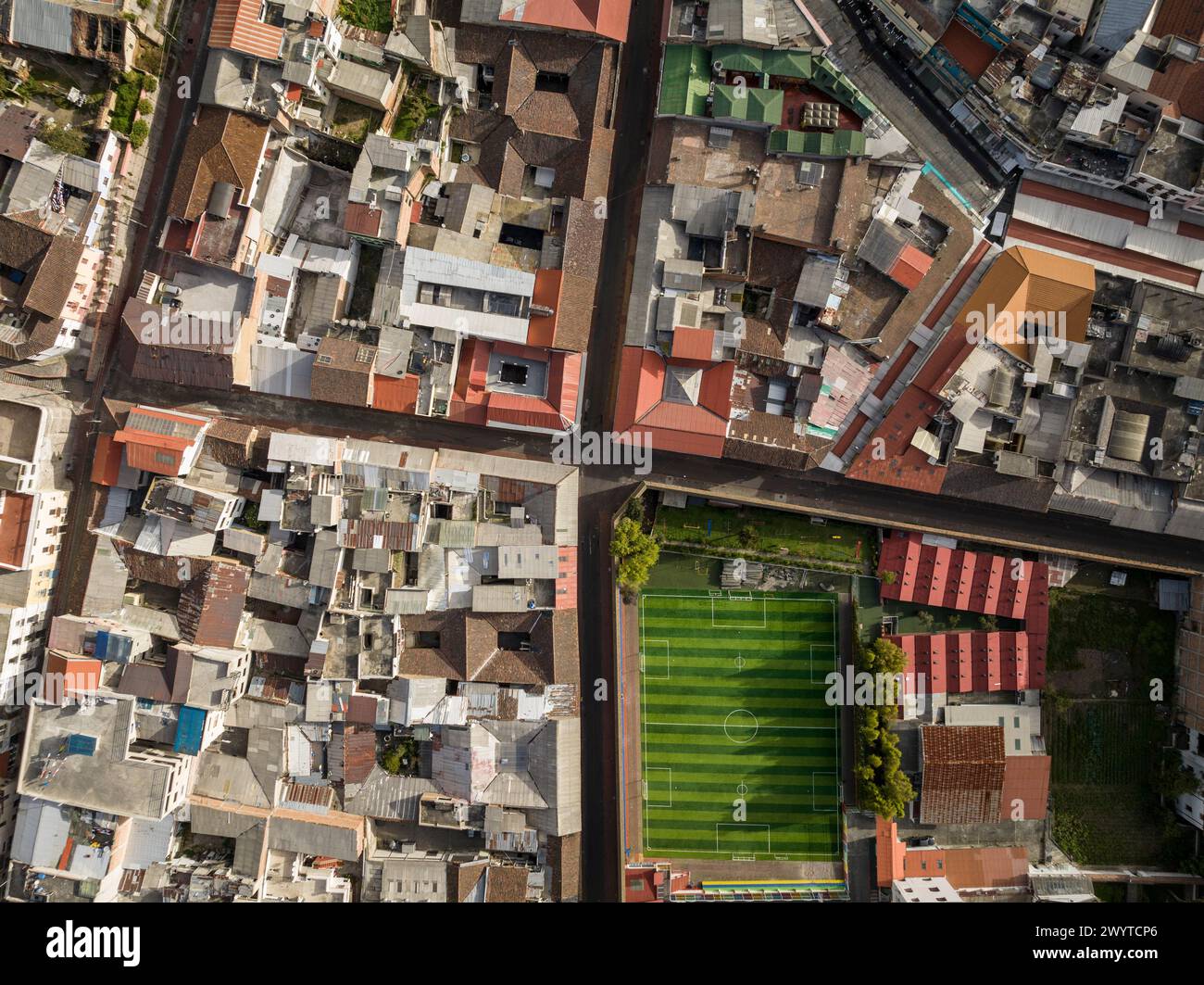 Aerial view of Quito, Pichincha, Ecuador Stock Photo - Alamy