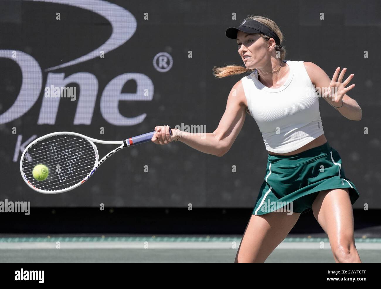April 7, 2024: Danielle Collins (USA) defeated Daria Kasatkina (RUS) to ...