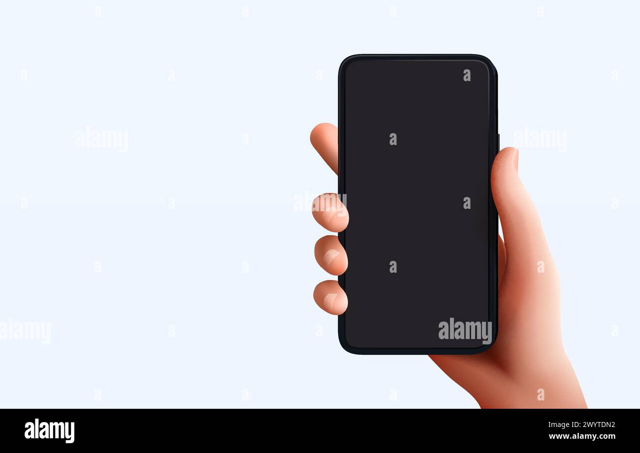 Smart phone using, hand hold gadget electronic. Vector Stock Vector Image & Art - Alamy