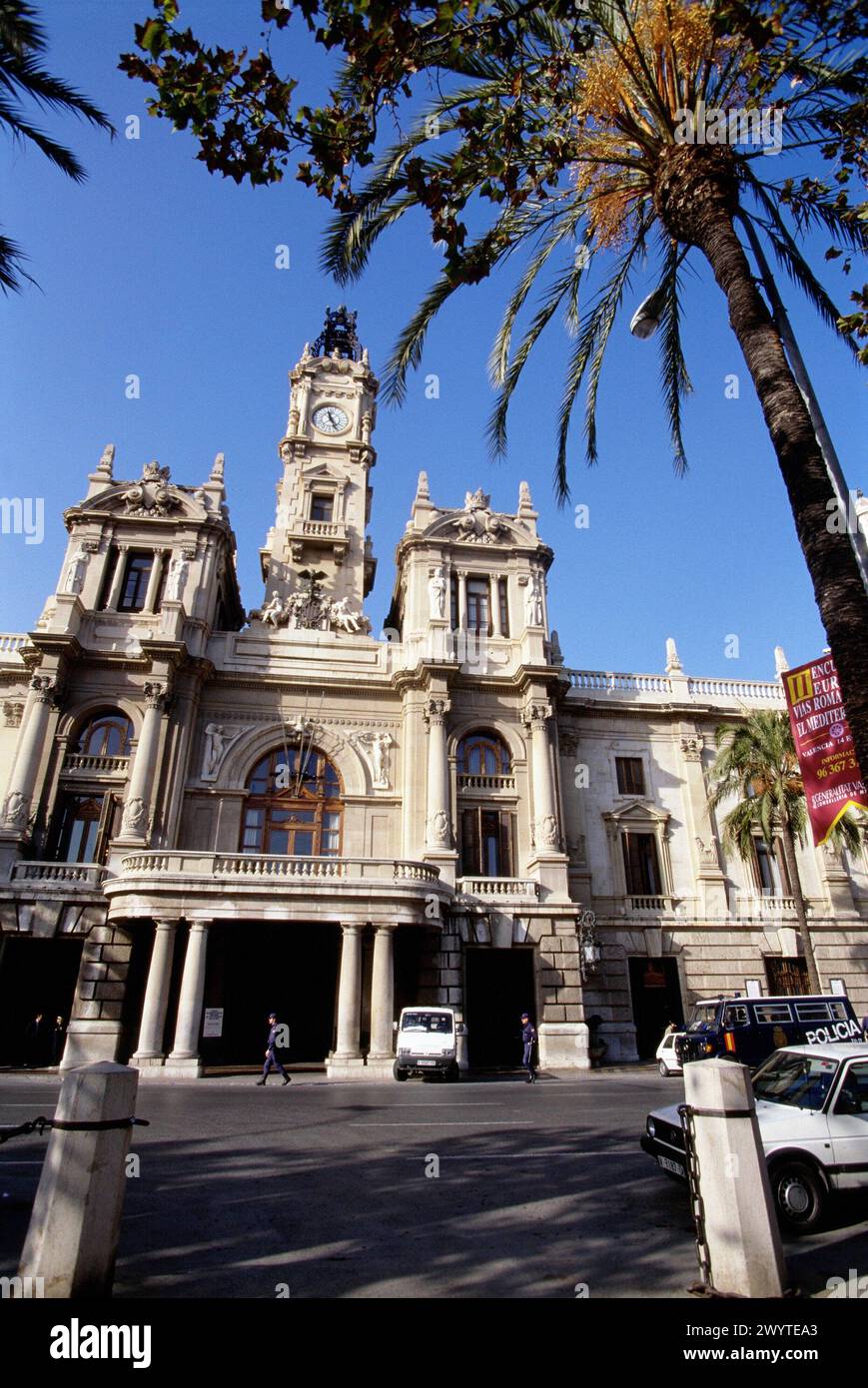 City Hall. Valencia. Spain Stock Photo - Alamy