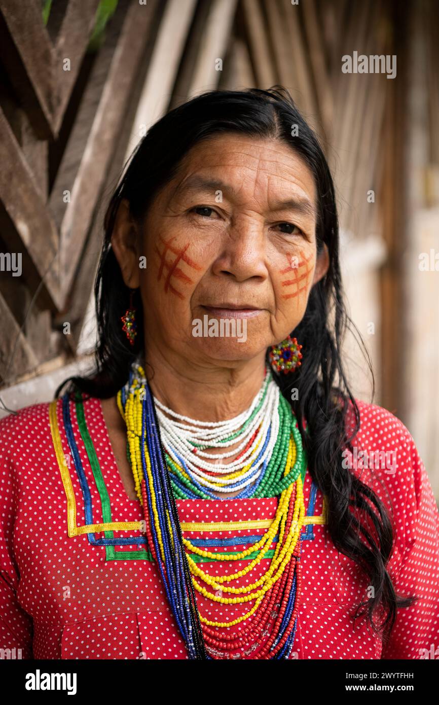 Portrait of Maria Antonia, Archidona, Napo Province, Amazonia, Ecuador ...