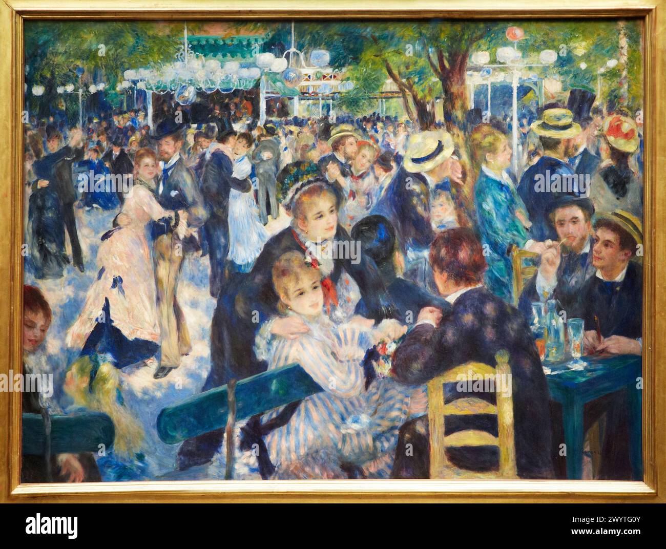 Ball at The Moulin de la Galette, Montmartre 1876 Pierre- Auguste ...