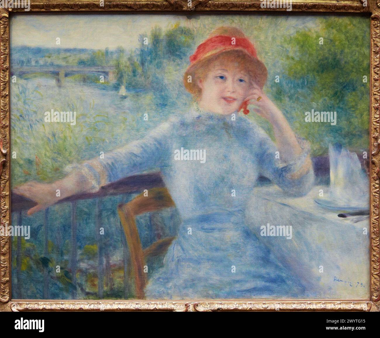 Alphonsine Fournaise. Renoir, Pierre Auguste (1841-1919). Oil on canvas. Impressionism. 1879 ...