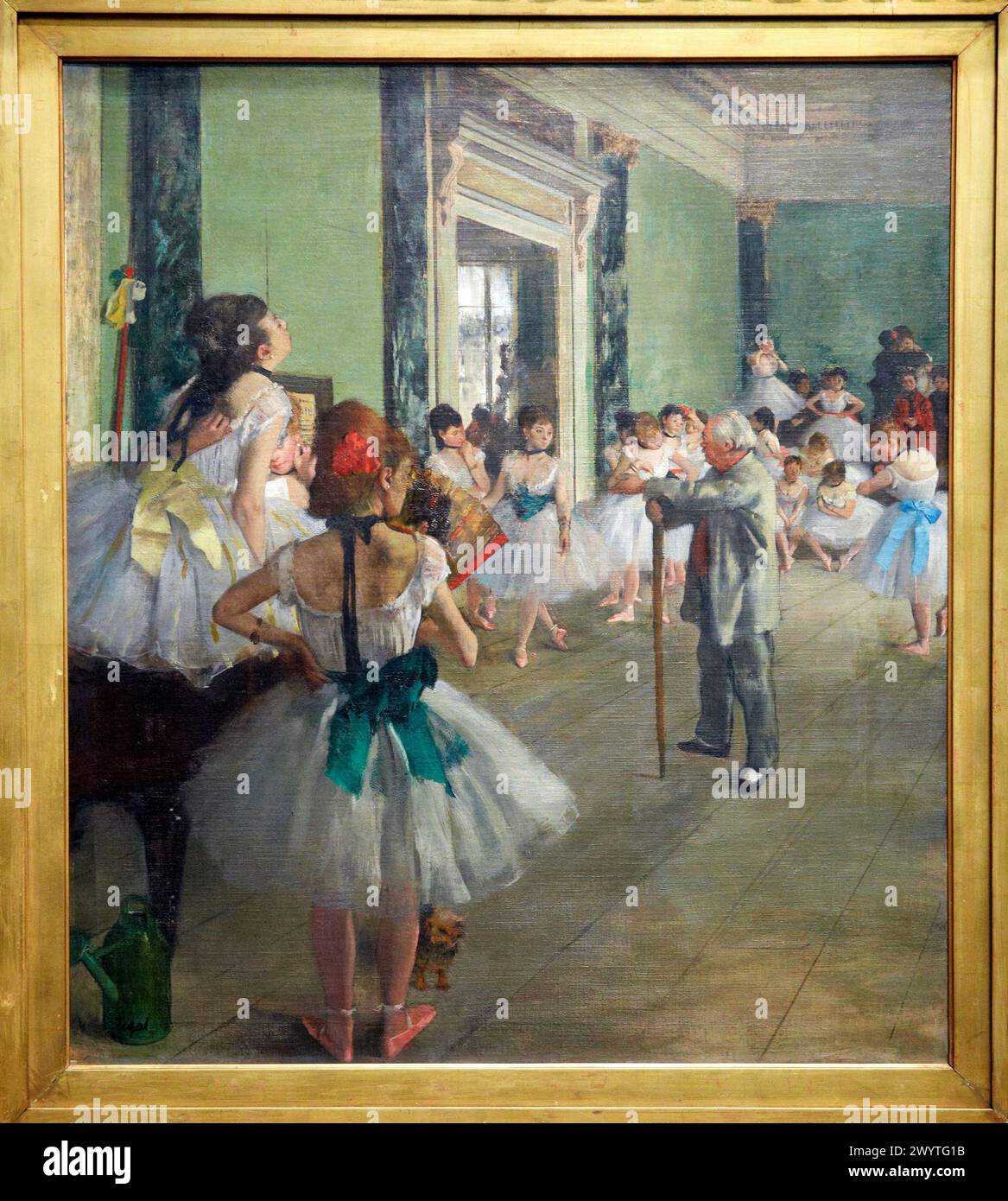 The dance class, 1874, by Edgar Degas (1834-1917), oil on canvas, 85x75 cm. Musée d'Orsay. Orsay ...