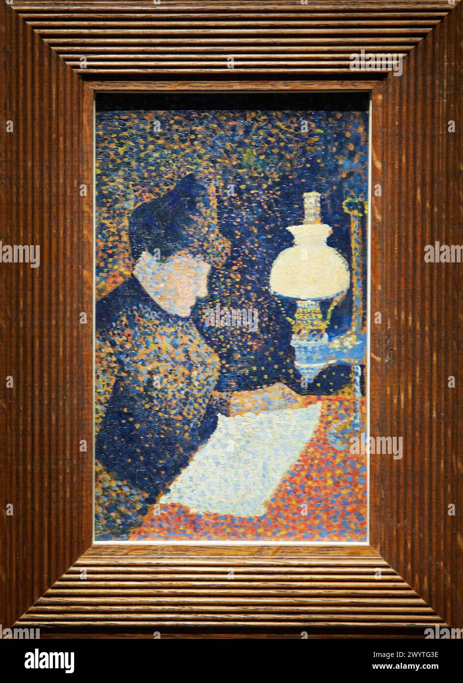 'Femme sous la lampe'. 1890. Paul Signac. Musée d'Orsay. Orsay Museum ...