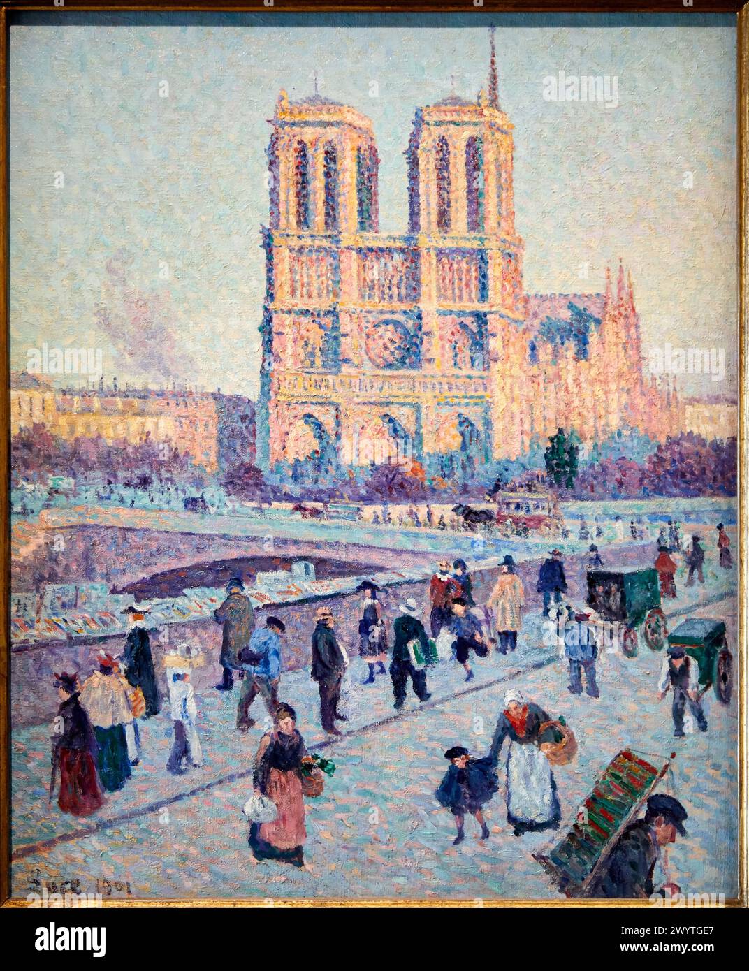 "Le Quai Saint-Michel et Notre-Dame", 1901, Maximilien Luce, Musée d ...