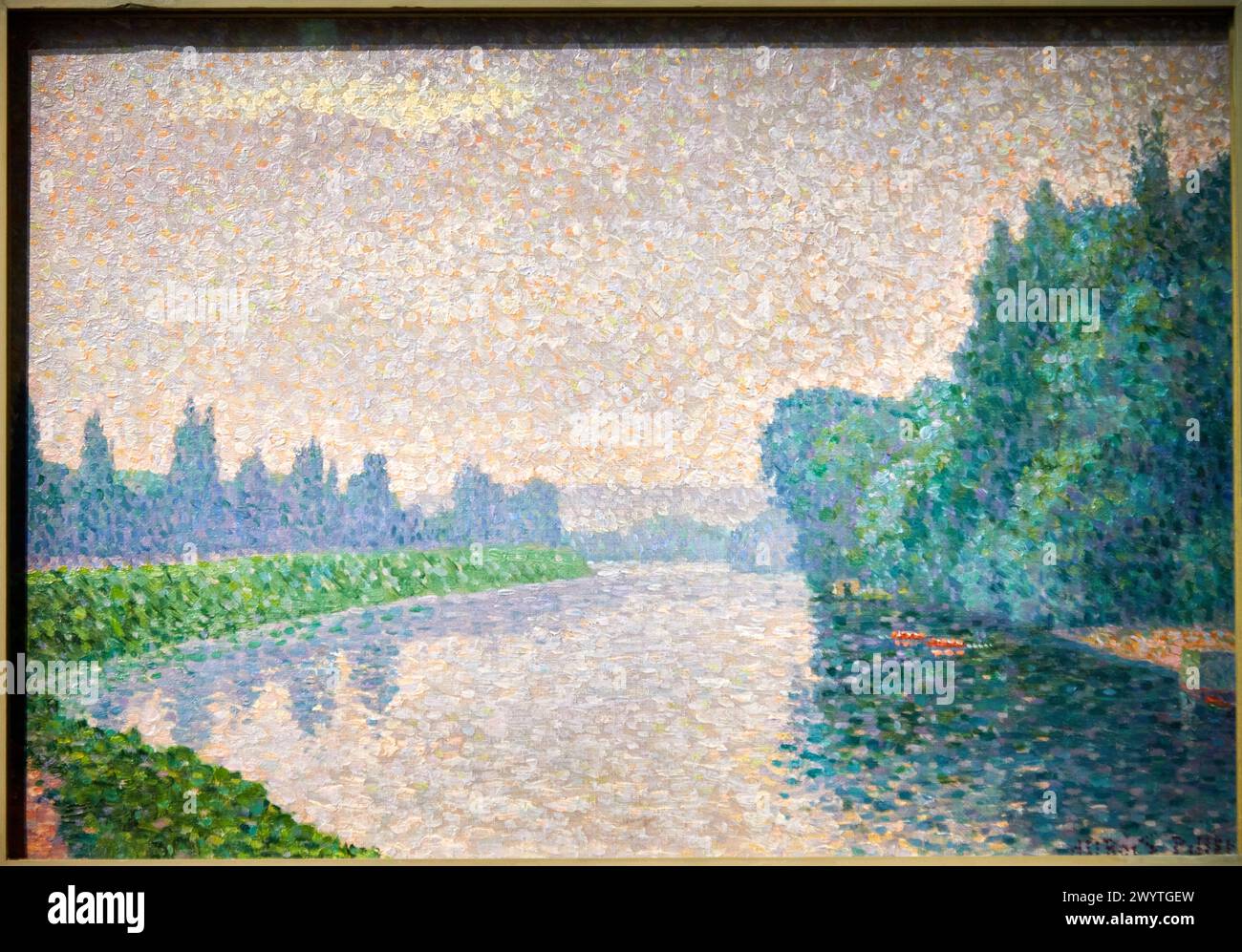 "La Marne à l'aube", 1888, Albert Dubois-Pillet, 1846-1890, Musée d ...