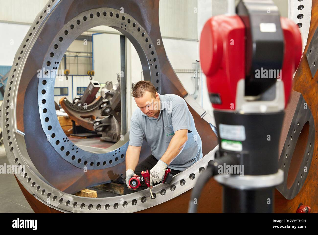 Radian Laser Tracker. Laser Measurement large volumes. Measuring wind ...