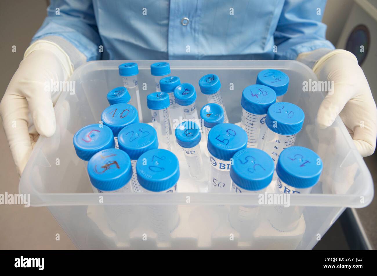 Biological samples. Quarantine zone (Grade C), clean room. Laboratory ...