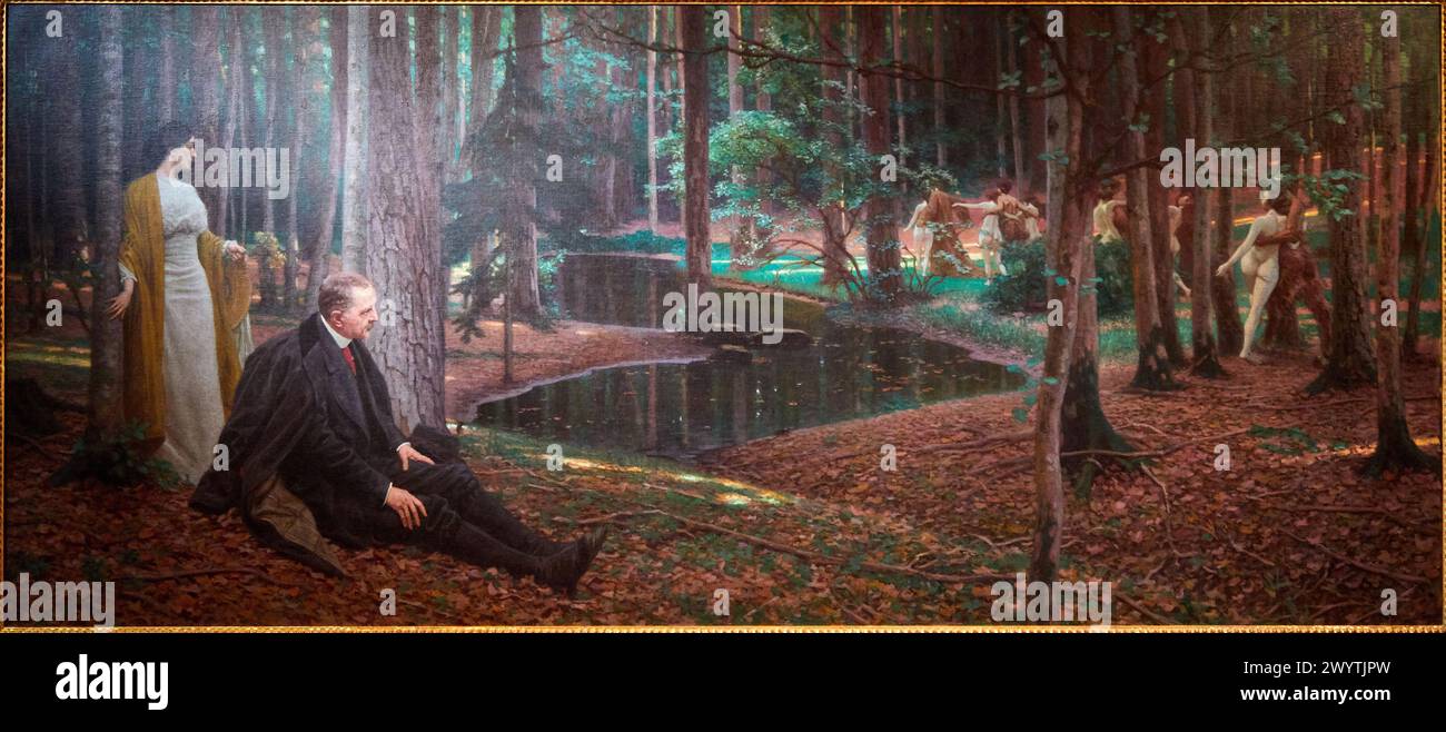 "Le peintre Friedrich König et Ida Kupelwieser dans une forêt", 1910 ...