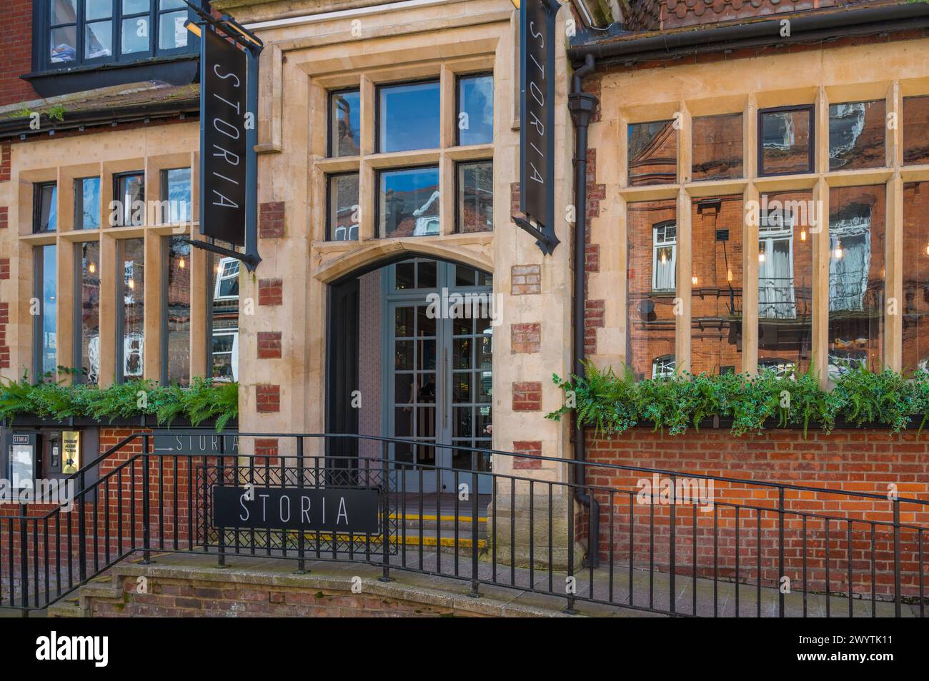 Exterior facade Storia Tring Italian restaurant on High Street Tring ...