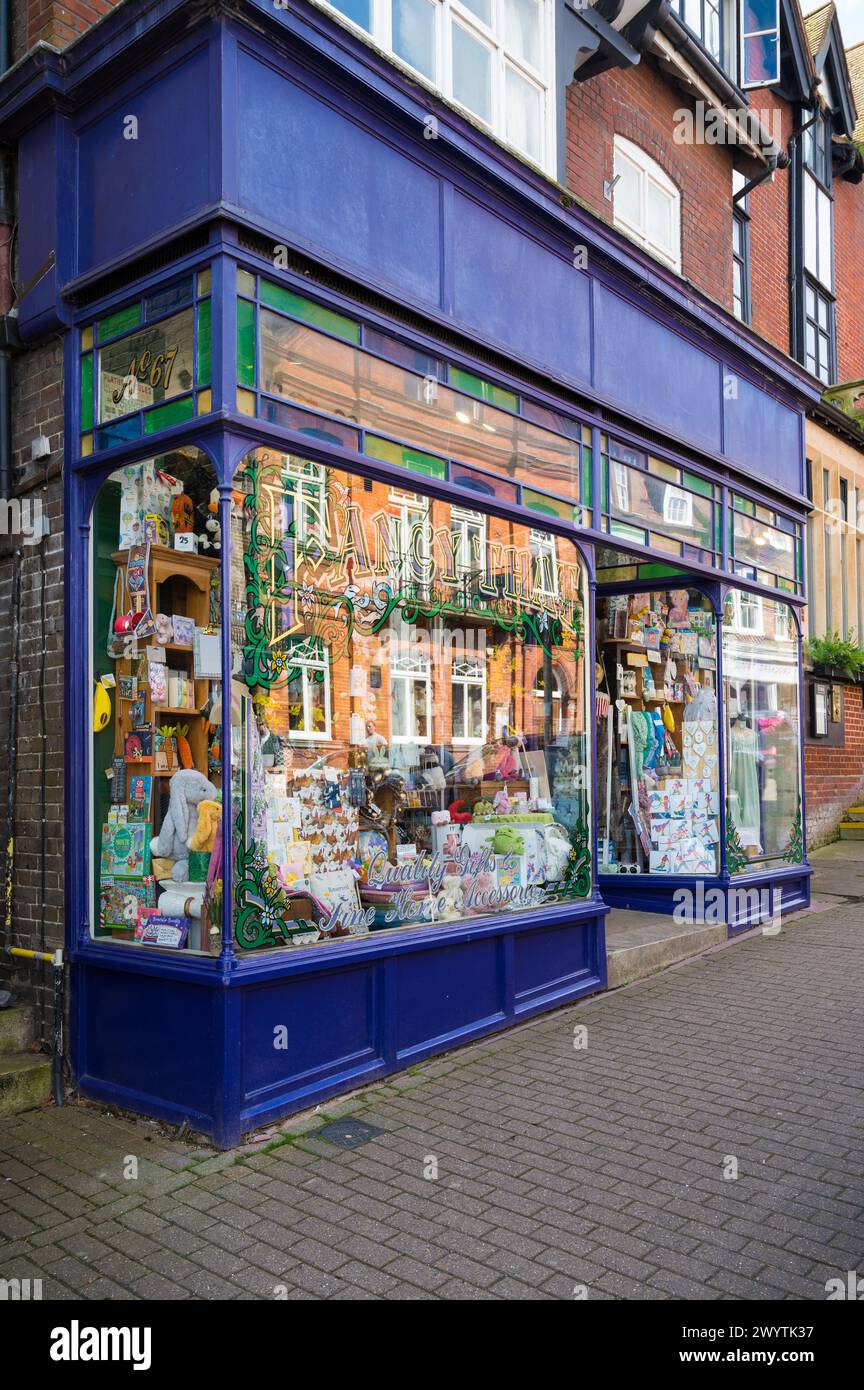 Shopfront of Fancy That gift shop on High Street Tring Hertfordshire ...