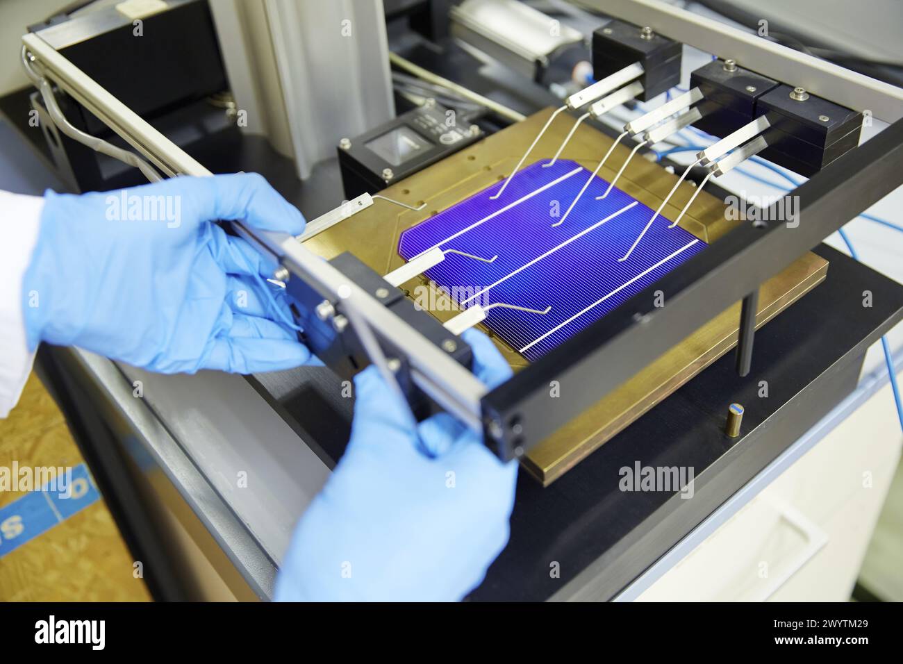 Solar Simulator. Tests to measure the efficiency of solar cells. Energy ...