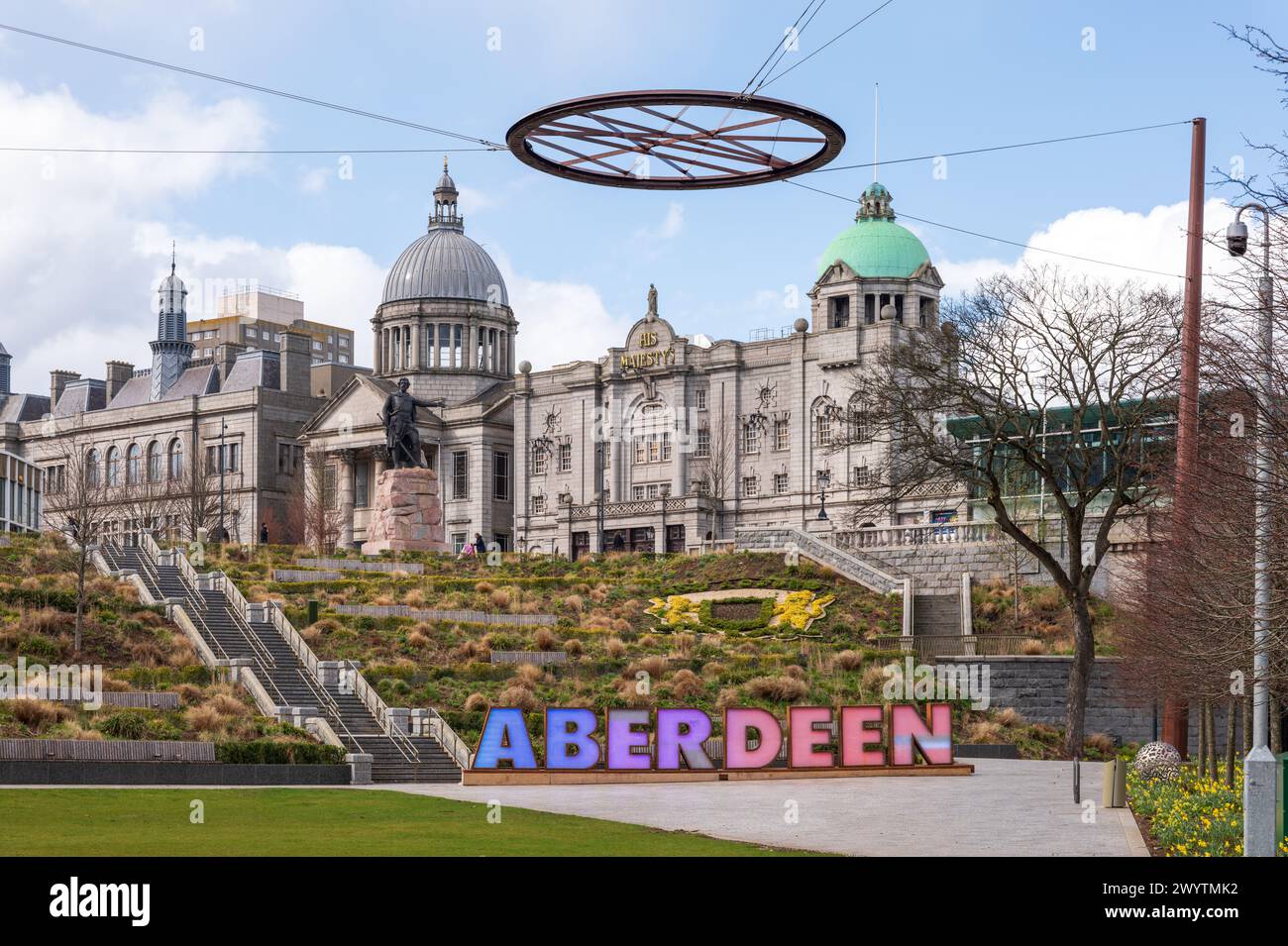 7 April 2024. Aberdeen City, Scotland. This is a the Aberdeen Letters ...